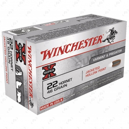 Boite de 50 cartouches à balles de grande chasse WINCHESTER JACKETED ...