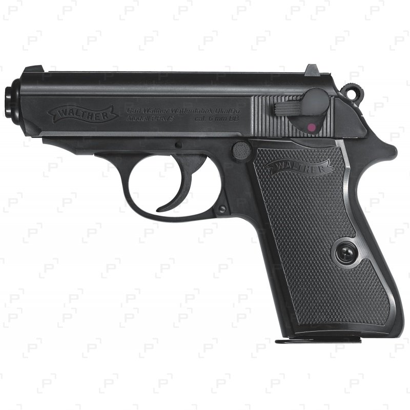 Pistolet à ressort WALTHER PPK/S Cal. 6 mm - Armurerie Pisteurs