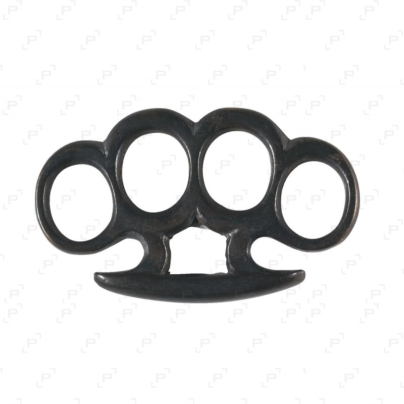 Poing américain de défense POWER en acier oxydé - Armurerie Pisteurs