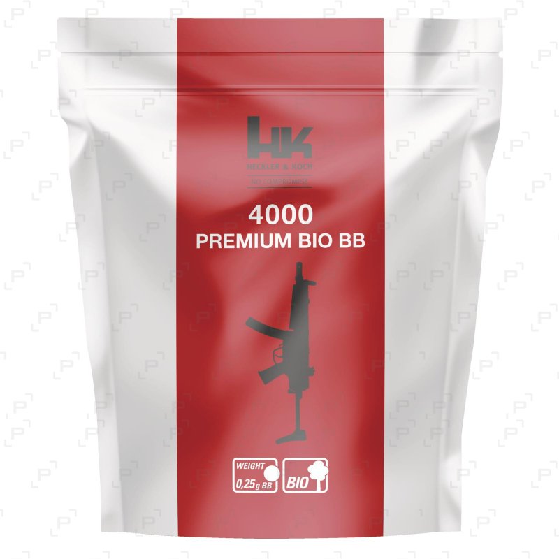 Billes airsoft HK PREMIUM Cal. 6 mm non bio - Armurerie Pisteurs