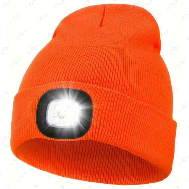 Bonnet lampe rechargeable VELAMP LIGHTHOUSE orange 100 Lumens ...