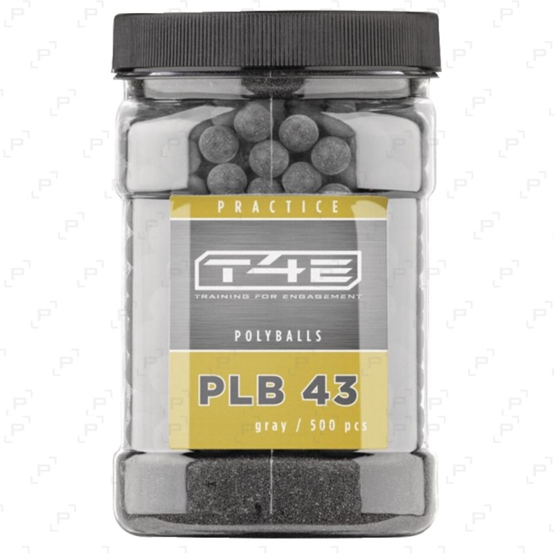 Pot de 500 billes synthétiques T4E PRACTICE PLB43 calibre .43 ...