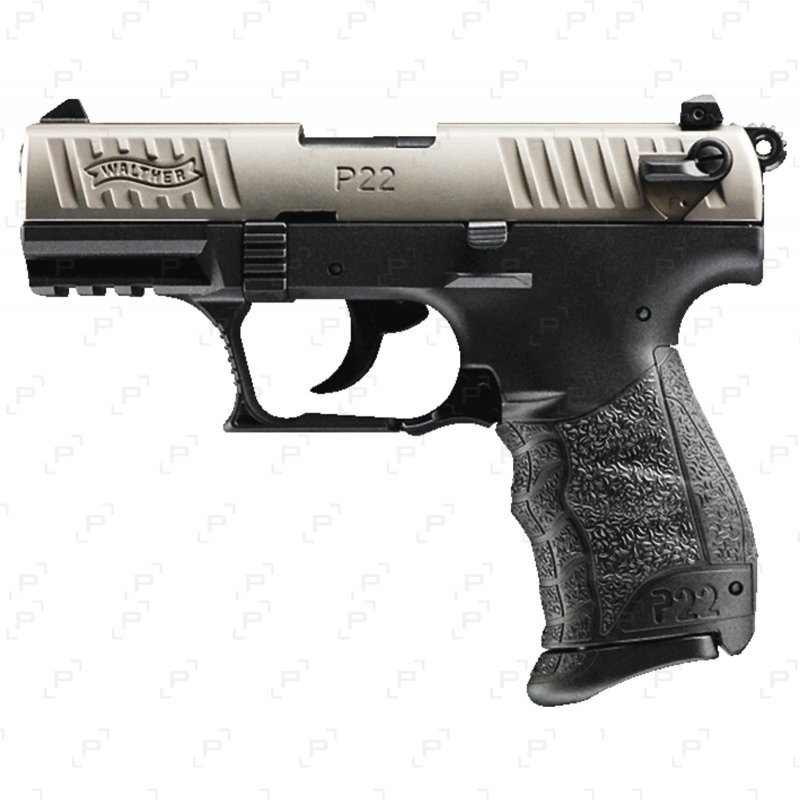 Pistolet semi-automatique WALTHER P22Q STANDARD NICKELÉ Calibre .22 LR ...